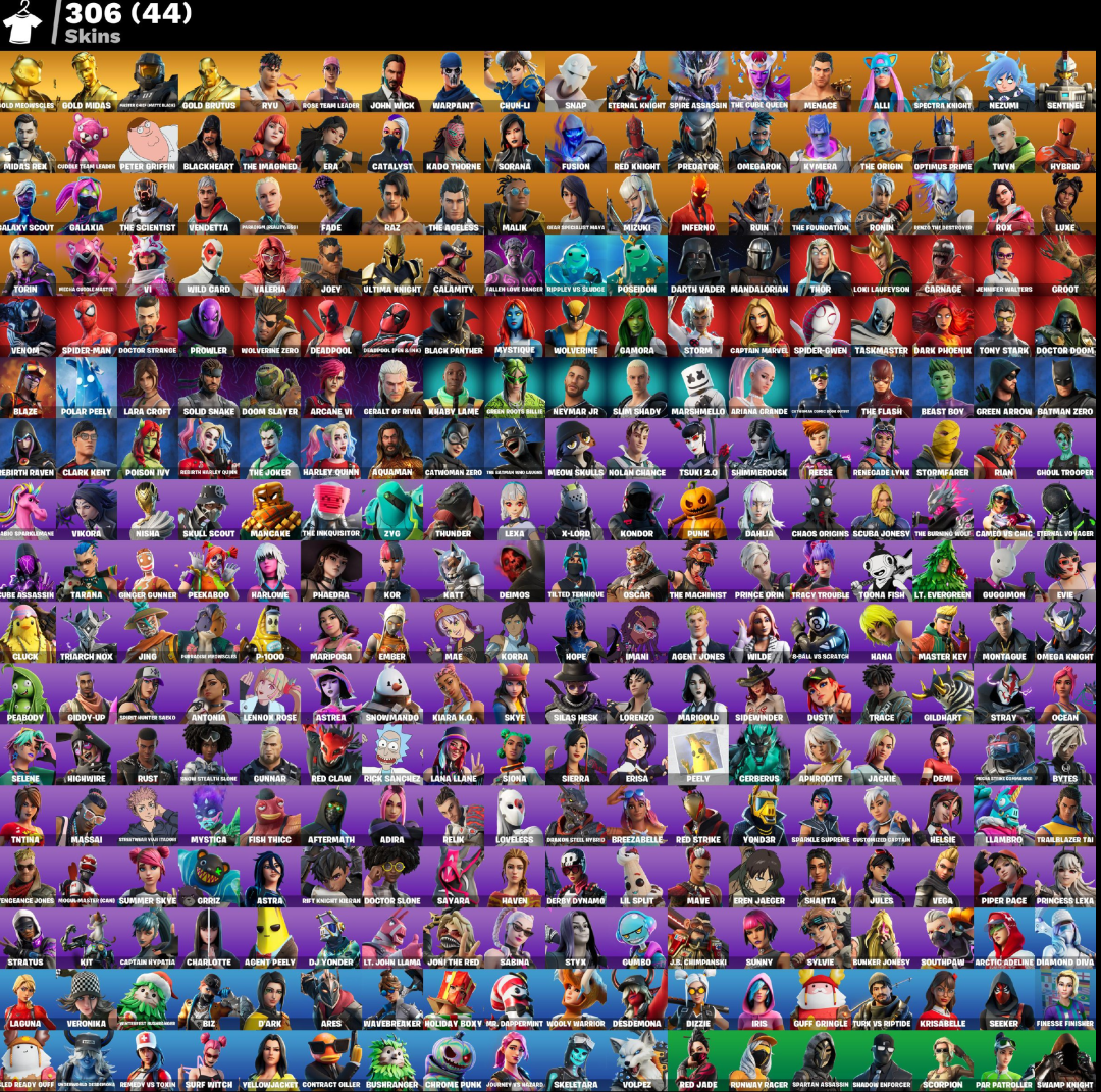 300+ skinned fortnite account - Game Accounts
