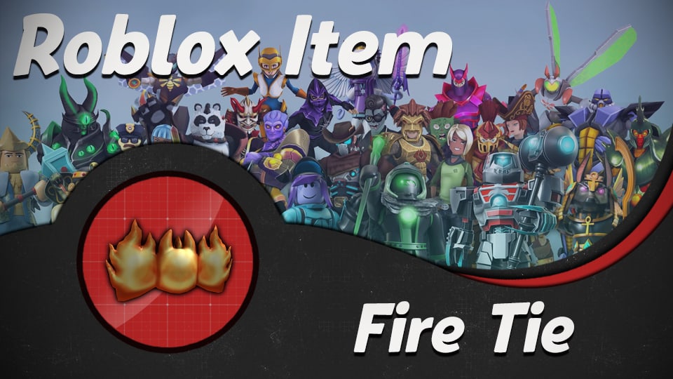 Roblox Virtual Item - Fire Tie (Code Sent Instantly) - Ingame Items