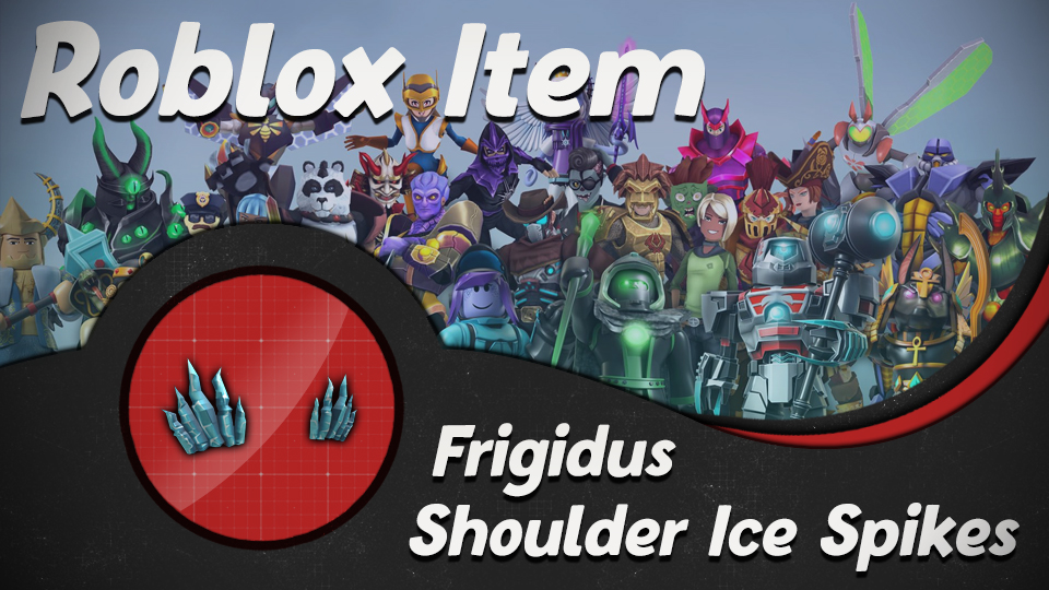Roblox Virtual Item - Frigidus Shoulder Ice Spikes (Code Sent Instantl...