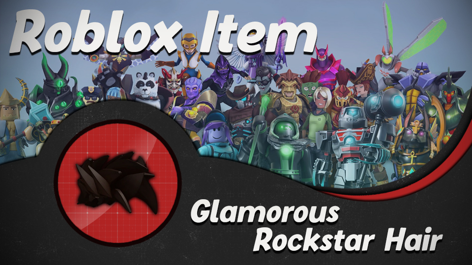 Roblox Virtual Item - Glamorous Rockstar Hair (Code Sent Instantly ...