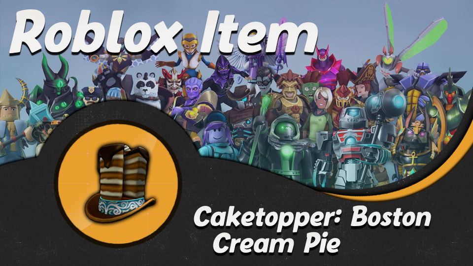 Roblox Virtual Item - Caketopper: Boston Cream Pie (Code Sen...