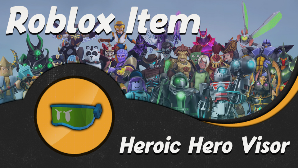 Roblox Virtual Item - Heroic Hero Visor (Code Sent Instantly) - Ingame...
